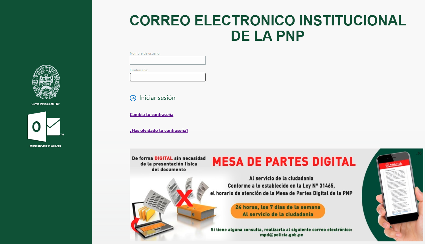 SISTEMAS PNP – DIREDDOC PNP